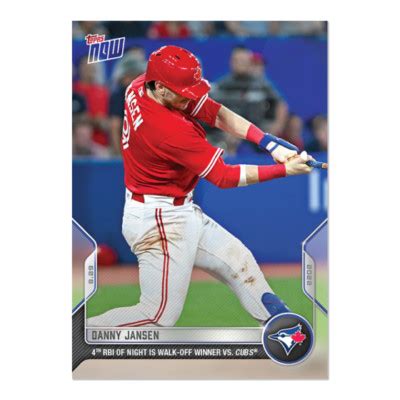 2022 Mlb Topps Now 799 Danny Jansen Walk Off Hit Toronto Blue Jays Presale Ebay