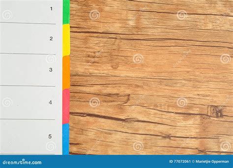 Index Divider Cards Stock Image Image Of Color Business 77072061