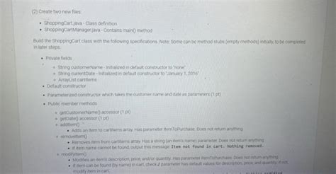 solved 8 28 clone of lab program online shopping cart