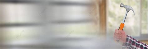 Transitioning Windows On A Building Site Hammer In Hand Photo Background And Picture For Free