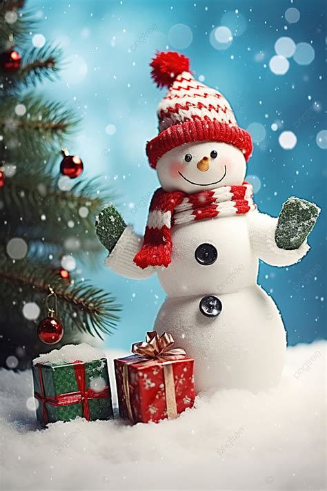 크리스마스 토요일에 선물을 들고 있는 눈사람 Hd 5280x3776 겨울 배경 배경 화면 및 일러스트 무료 다운로드 Pngtree
