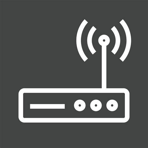 Wifi Router Line Inverted Icon Vector Art At Vecteezy