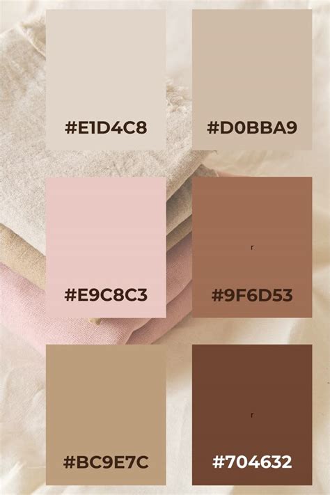 Neutral Blush Color Palette With Hex Codes