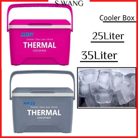 Matsu Rectangle Cooler Box With Handle 25liter35liter Shopee Malaysia