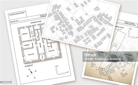Updating Public Cadastral Digital Databases And Information About Land Registry Concept Image