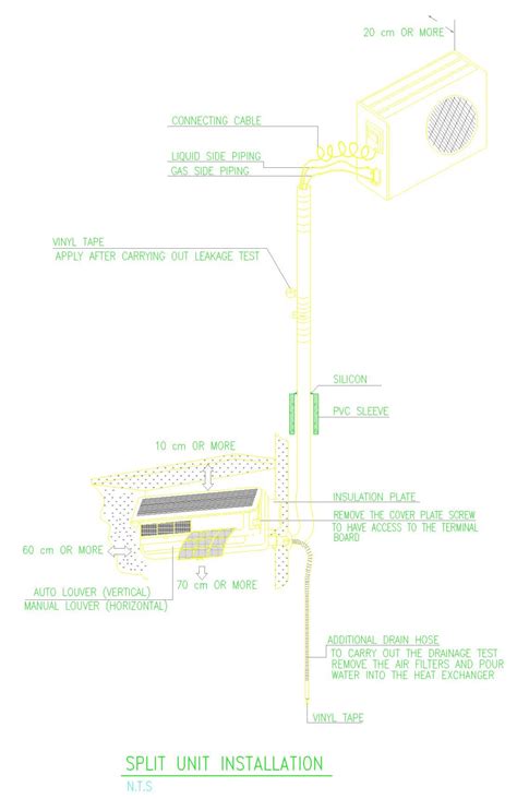 Split Unit Installation • Designs Cad