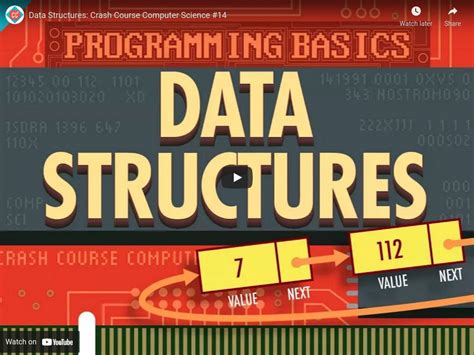 Crash Course Computer Science 14 Data Structures Instructional Video For 9th 10th Grade