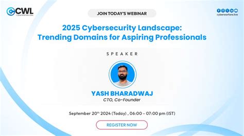 Cybersecurity2025 Webinar Skillsforsuccess Cwl Cyberwarfare Labs