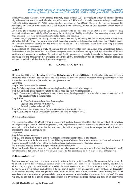 Soil Health Analysis For Crop Suggestions Using Machine Learning Pdf