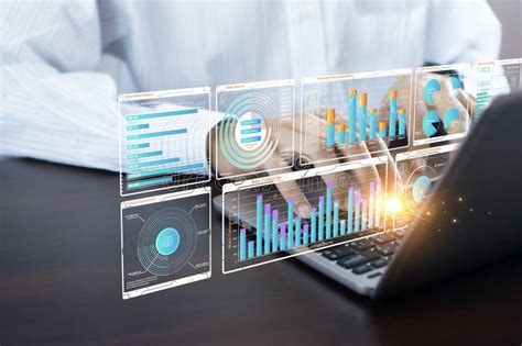 Business Concept Using Ai Program For Calculation And Analysis Stock