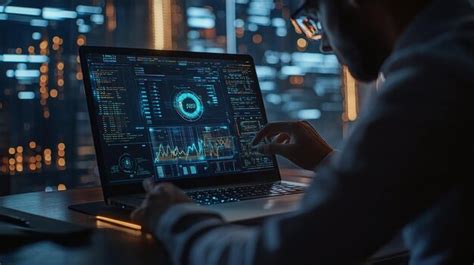 Featuring A Data Scientist Analyzing Large Datasets Premium Ai Generated Image