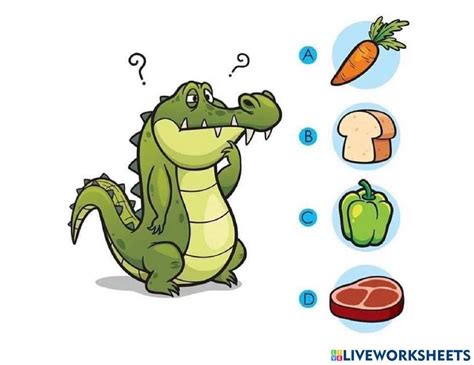 Кой с какво се храни Worksheet Live Worksheets