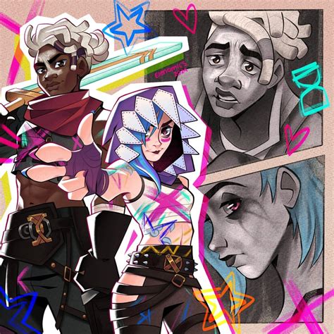 Ekko Firelight Ekko And Arcane Fractured Jinx League Of Legends And