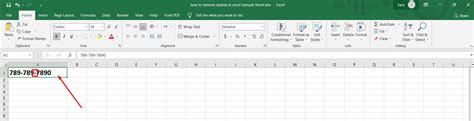 How To Remove Dashes In Excel