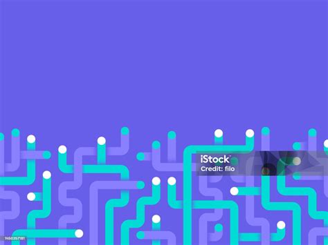 Modern Abstract Interconnected Lines Background Stock Illustration