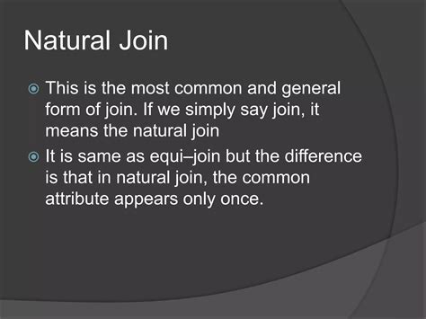 relational algebra joins pptx databases computer software and