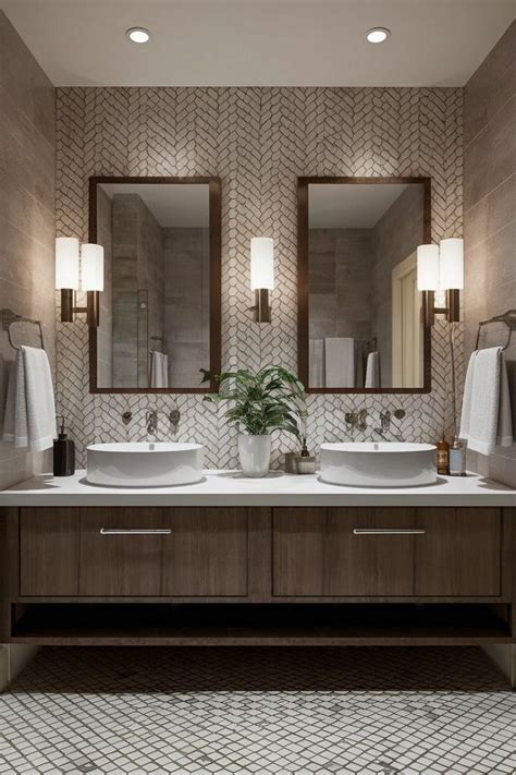 Transform Your Double Sink Bathroom With Trendy Wall Decor Twin Sinks