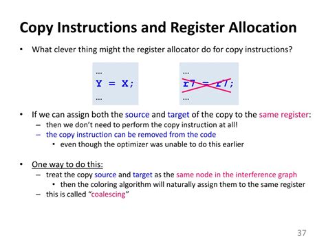 Ppt Compiler Optimization Register Allocation Strategies In Winter