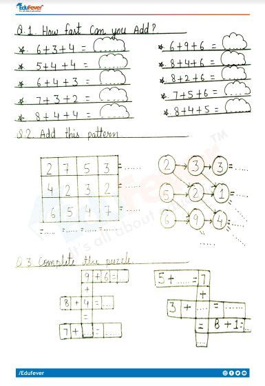 Cbse Class 2 Math Add Our Points Worksheet With Solutions