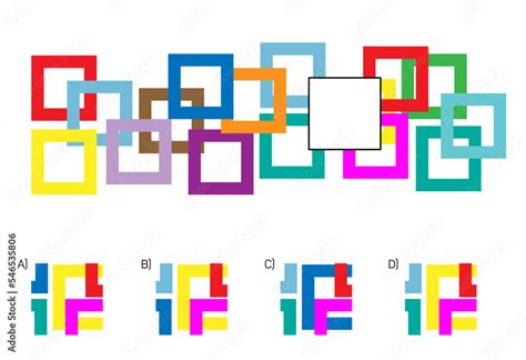 Visual Intelligence Questions IQ TEST Visual Intelligence Questions Find The Missing Find The