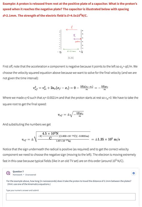 solved example a proton is released from rest at the
