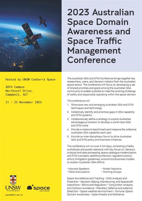 Unsw Canberra Space On Linkedin Unsw Canberra Will Be Hosting The 2023