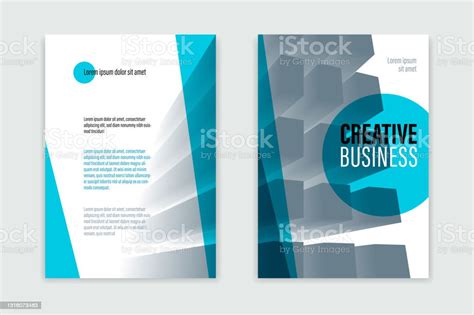 사무실 건물 구조 벡터 템플릿 전면 및 후면 페이지 현대 전단지 전단지 또는 연례 보고서 표지 또는 프리젠 테이션 A4 형식