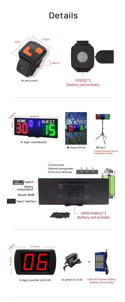 Scoreboard Portable Wifi Scoreboards Wireless Football Battery Operated Outdoor Scoring Board