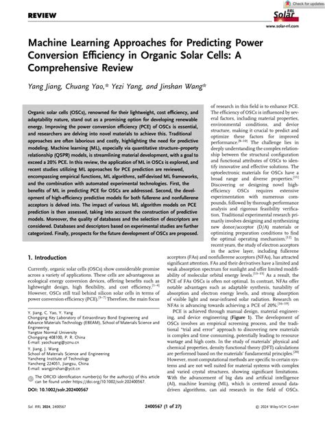 Pdf Machine Learning Approaches For Predicting Power Conversion