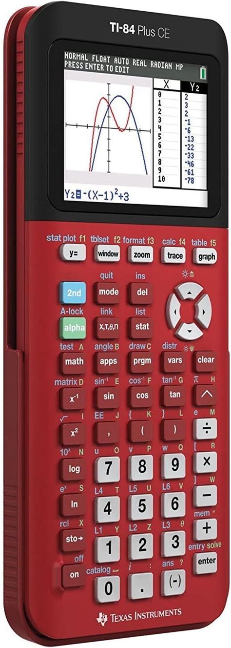 Texas Instruments Ti 84 Plus Ce Radical Red Graphing Calculator Hobbies And Toys Stationery