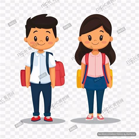 Ai创作图背书包的儿童 背书包的小朋友 挎书包的学生 上学卡通小学生 小学生卡通人物 男孩女孩上学 背书包的卡通小孩 卡通男女生 开学人物小学生 背书包的学生 背着书包上学的小孩 小学生人物