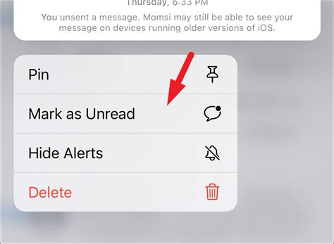 How To Mark A Message As Unread On IPhone With IOS