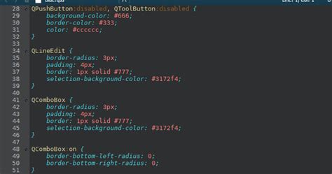 QSS Syntax Highlight In Qt Creator One Transistor
