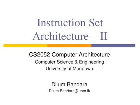Pdf Instruction Set Architecture Ii Dokumentips