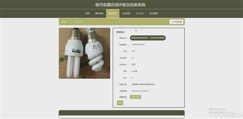 Springboot计算机毕业设计钱币收藏在线评级及拍卖系统tmych Csdn博客