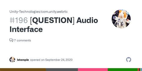 [question] audio interface · issue 196 · unity technologies com unity