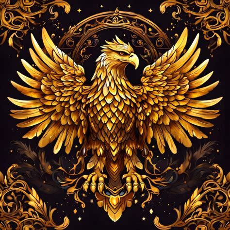 Premium Ai Image Eagle Design With Flapping Wings