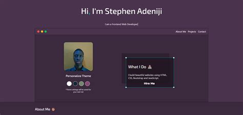 Github Praizeemy Portfolio Website Stephen Adenijis Portfolio
