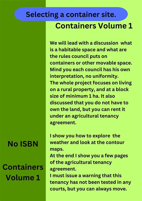 Selecting A Container Site Frema