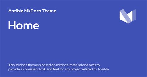 Ansible Mkdocs Theme