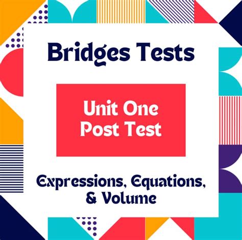 Bridges Unit 2 Post Test 5th Grade By Fifth Stop Shop Tpt