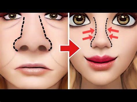 How To Slim Down Nose Fat Get High Beautiful Nose With This Face Exercise Stretch YouTube