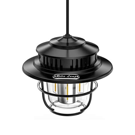 Lampião Led Luminária Recarregável Usb Bateria Para Pendurar
