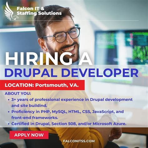 Hiring Drupaldeveloper Developerjobs Drupaljobs Falcon It