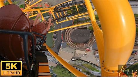 Steel Curtain Pov 5k 60fps Back Row 9 Inversion Record Breaking Coaster