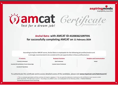 Anchal Batra On Linkedin Amcat Certification Professionalgrowth Kiit Kiituniversity