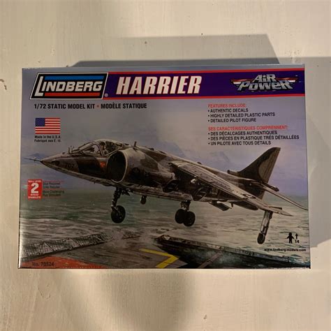 Lindberg 172 Harrier Plane Model Kit 70524 Frontline Model Kits