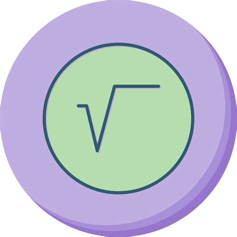 Square Root Symbol Vector Icon 28331140 Vector Art At Vecteezy