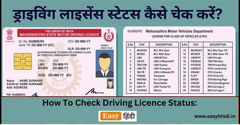 डरइवग लइसस सटटस कस चक कर How To Check Driving Licence Status