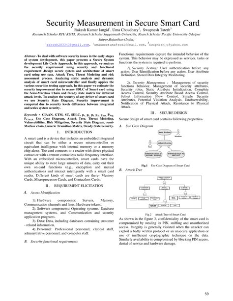 Pdf Security Measurement In Secure Smart Card